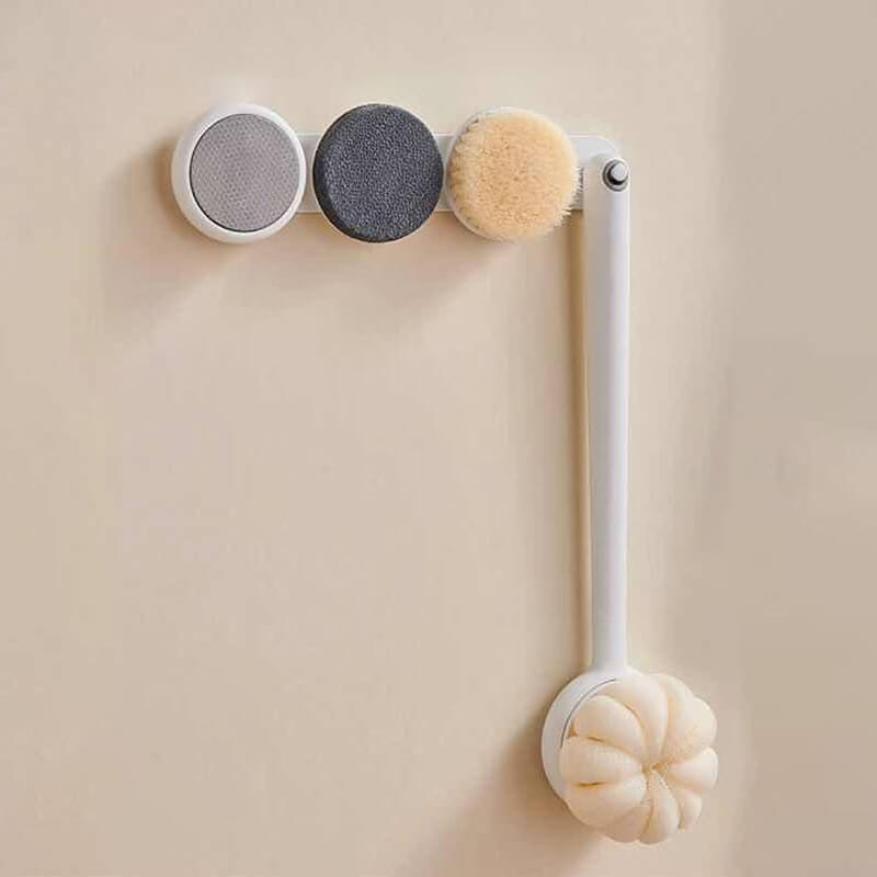 Mobie 4-in-1 Detachable Shower Brush for Deep Exfoliation & Smooth Skin