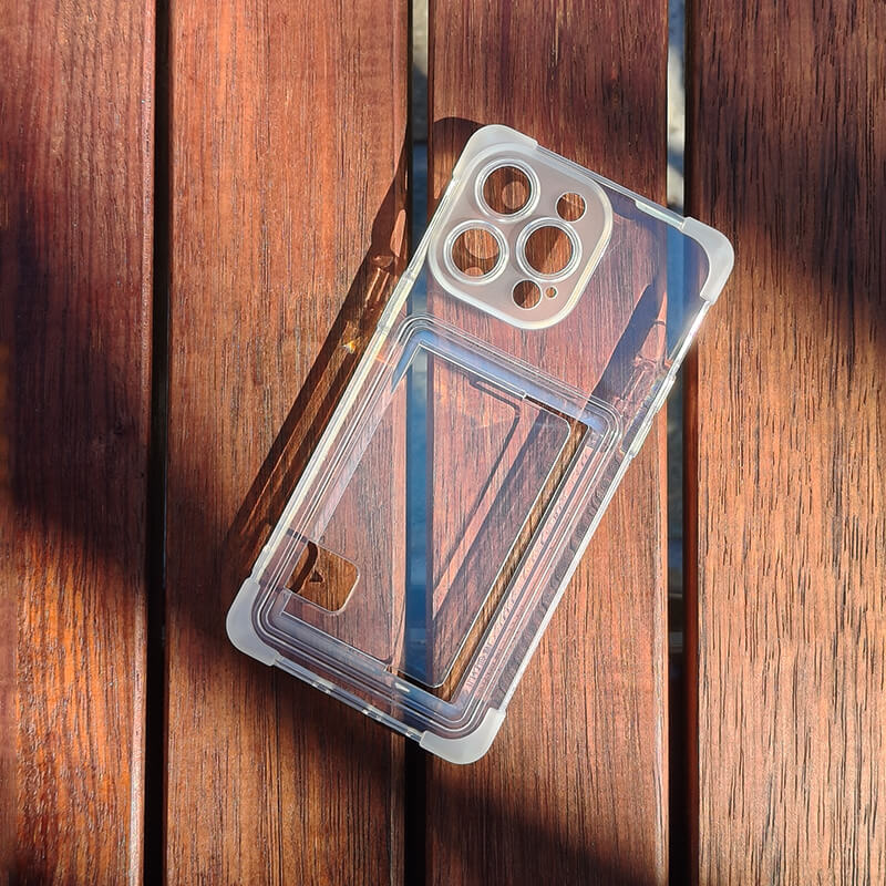 iPhone 7P/8P Anti Drop Phone Case with Card Pocket - Classic Protection